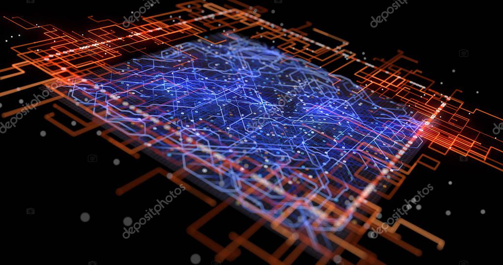 Conductores, l neas y contactos. Sistema electr nico digital virtual. Microcircuito, conductores ...