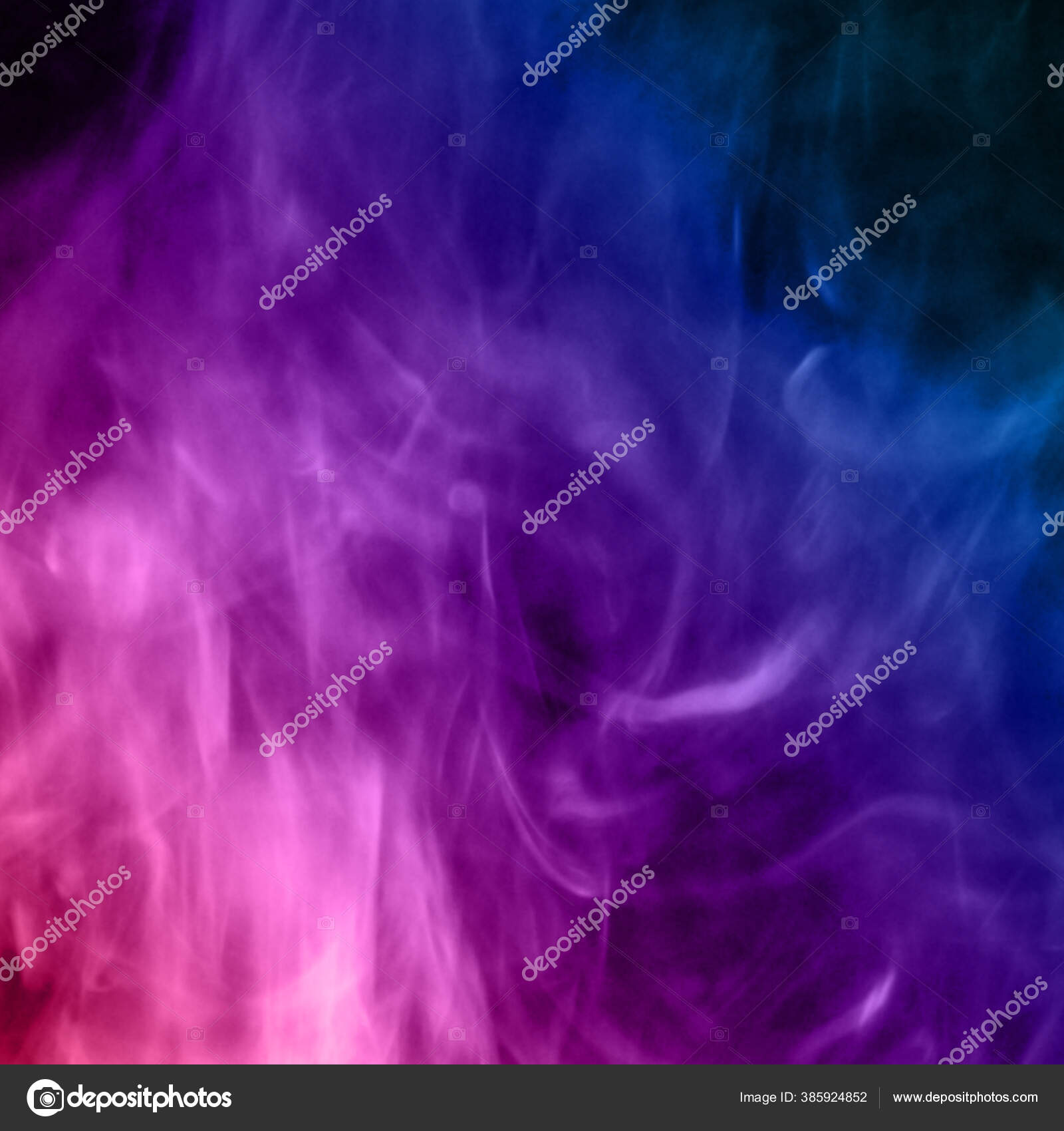 Colorful Smoke Abstract Black Background Movement Fire Design — Stock ...