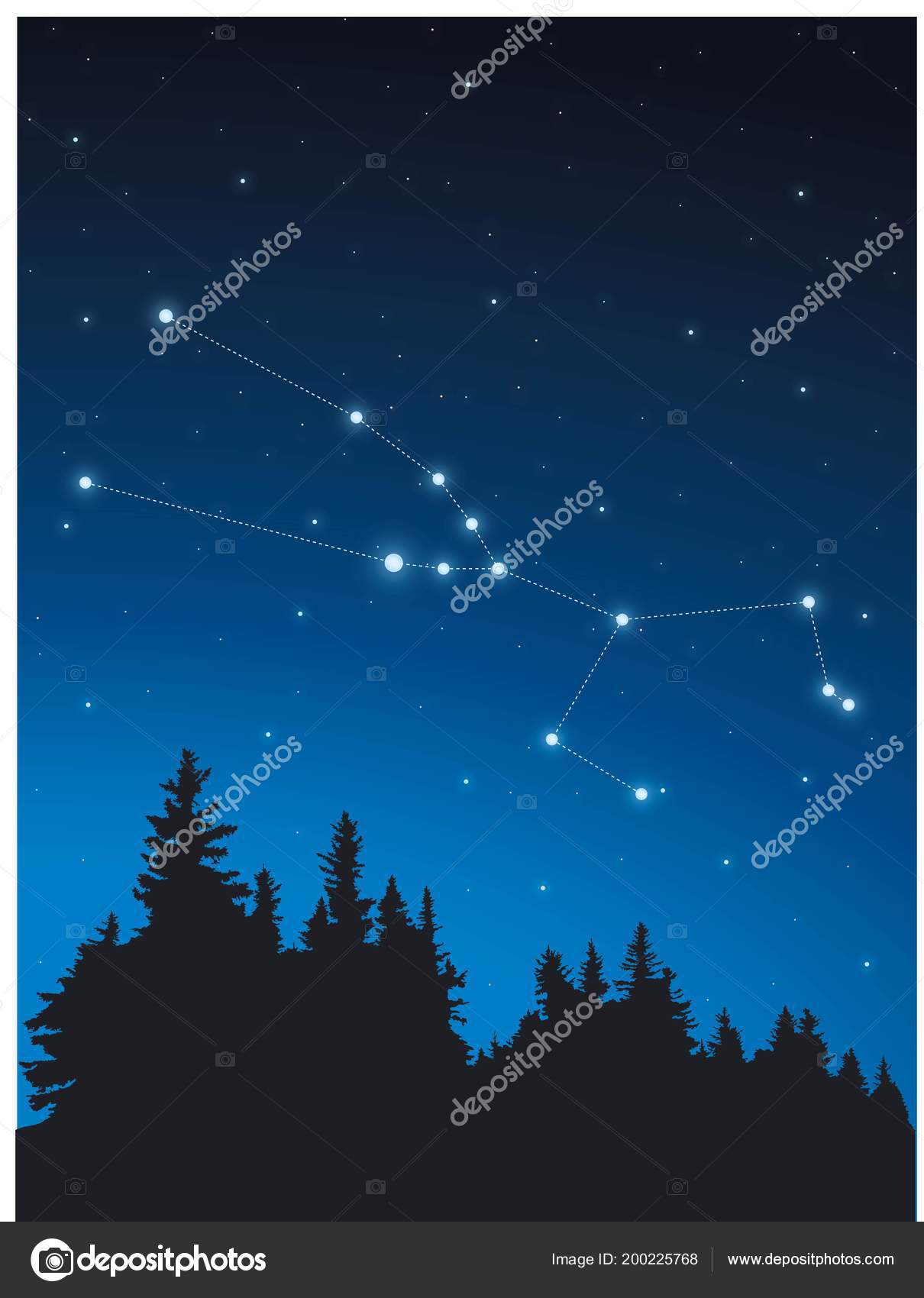 Constellation Taurus Deep Space Stock Vector Image by ©BlackLava36 ...