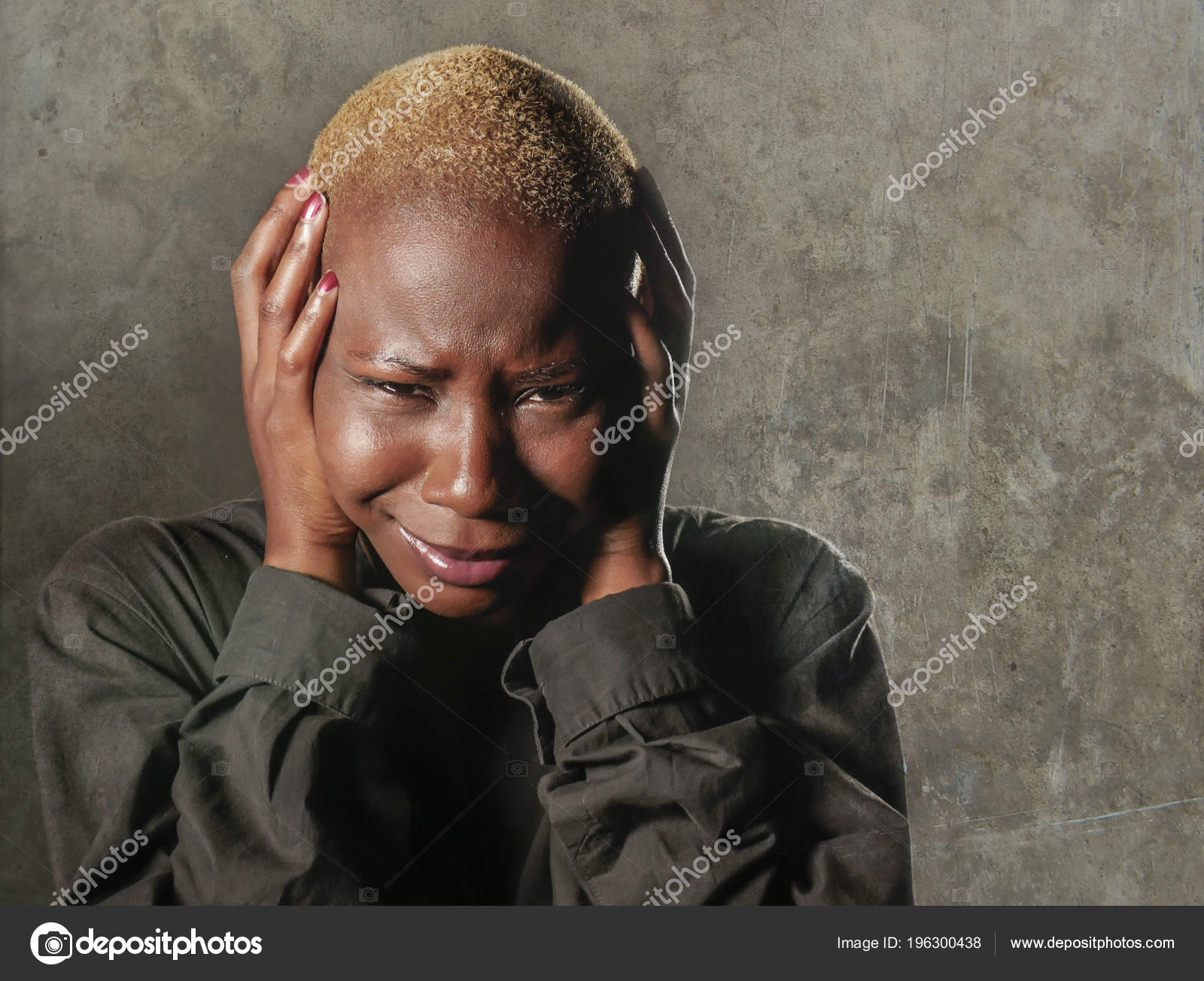 Girl Crying In Hands