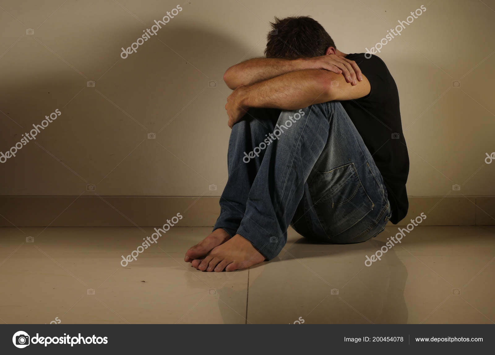 Depressed Guy Crying