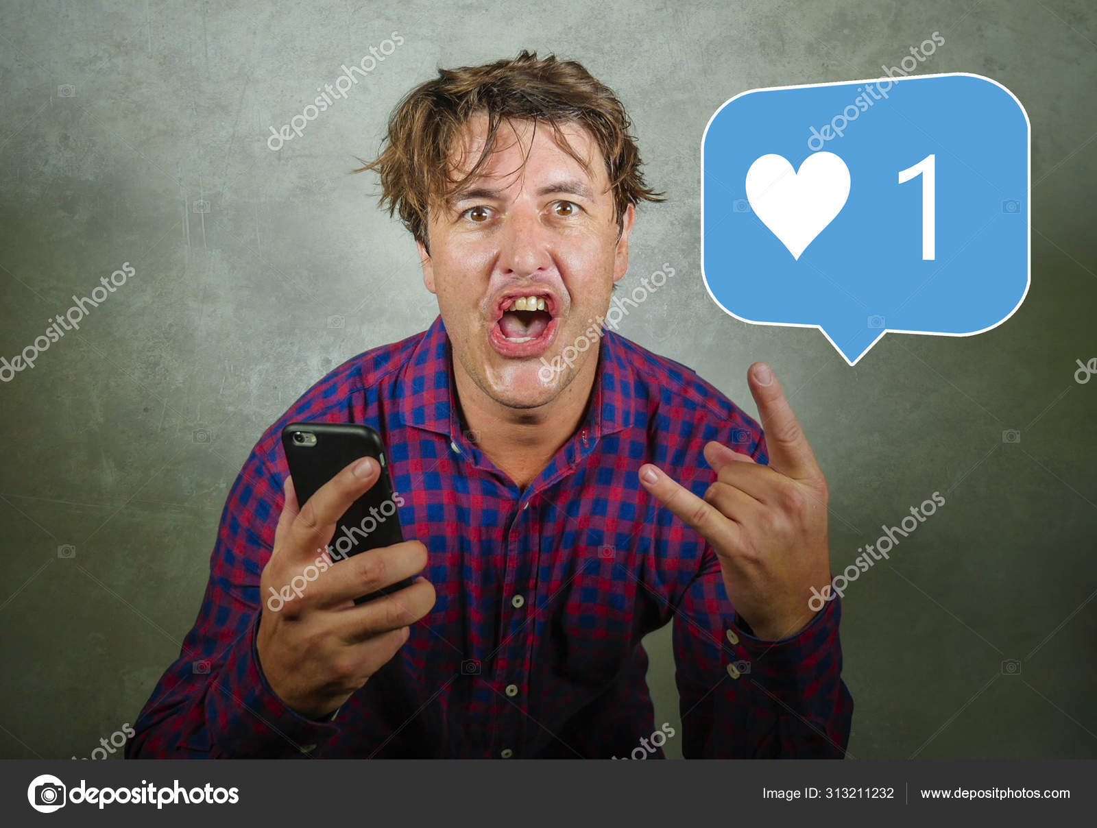 Funny Social Media Addict