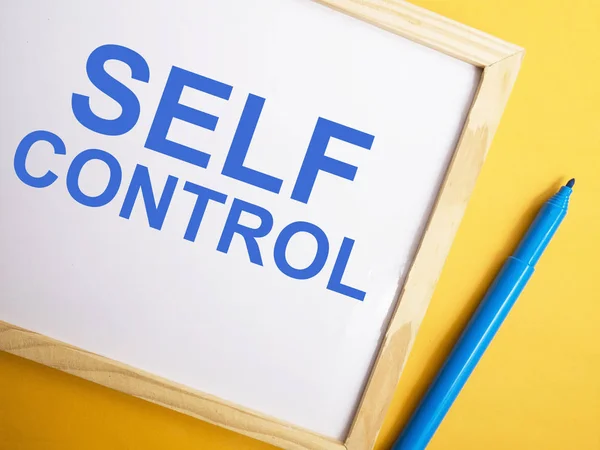 The Word Self Control