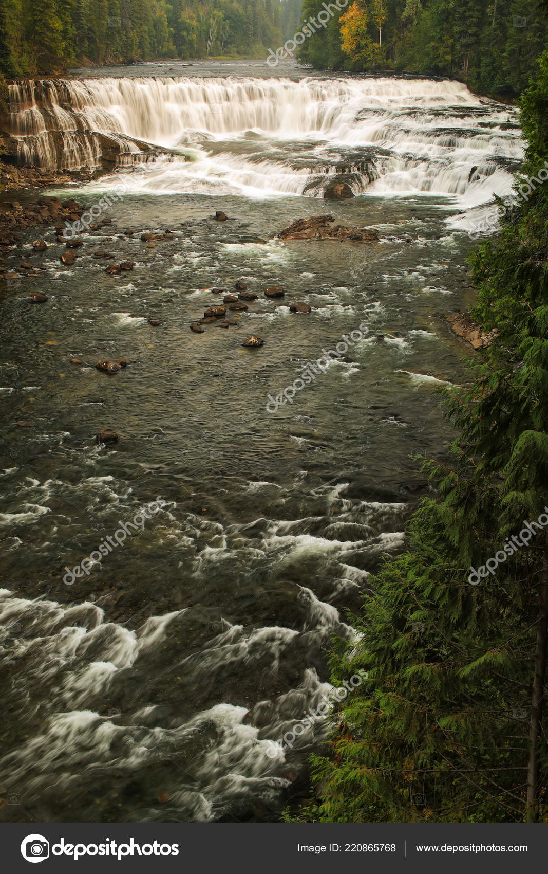 Dawson Falls Murtle River Wells Gray Provincial Park British Columbia ...