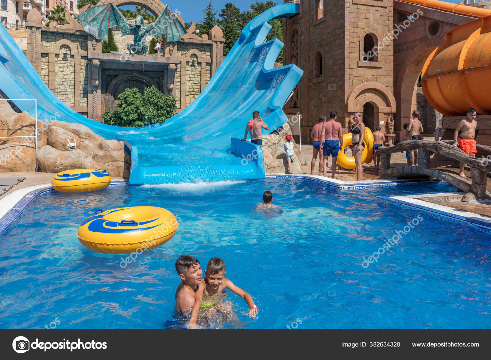 Elenite Bulgaria July 2016 Aqua Park Elenite Holiday Village Lying ...