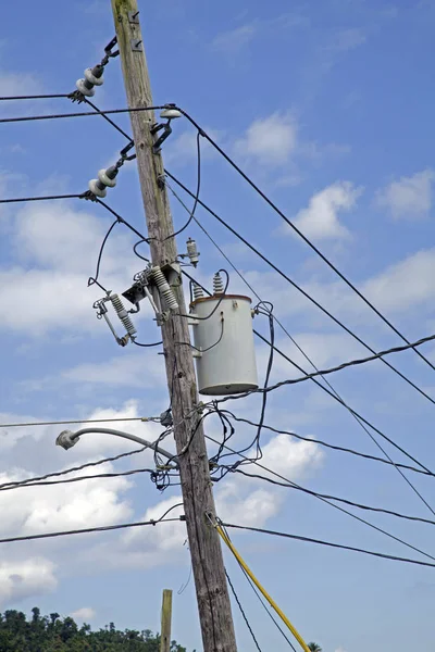 Electric Overhead Power Line Step Transformer Stock Photo by ©scrisman ...