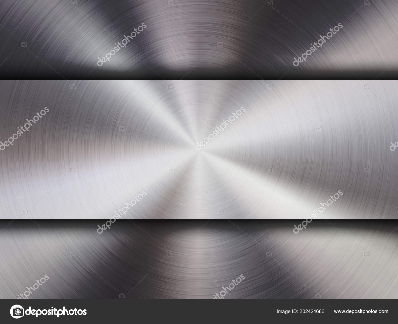 Metal Textured Abstract Technology Background Circular Polished Brushed ...