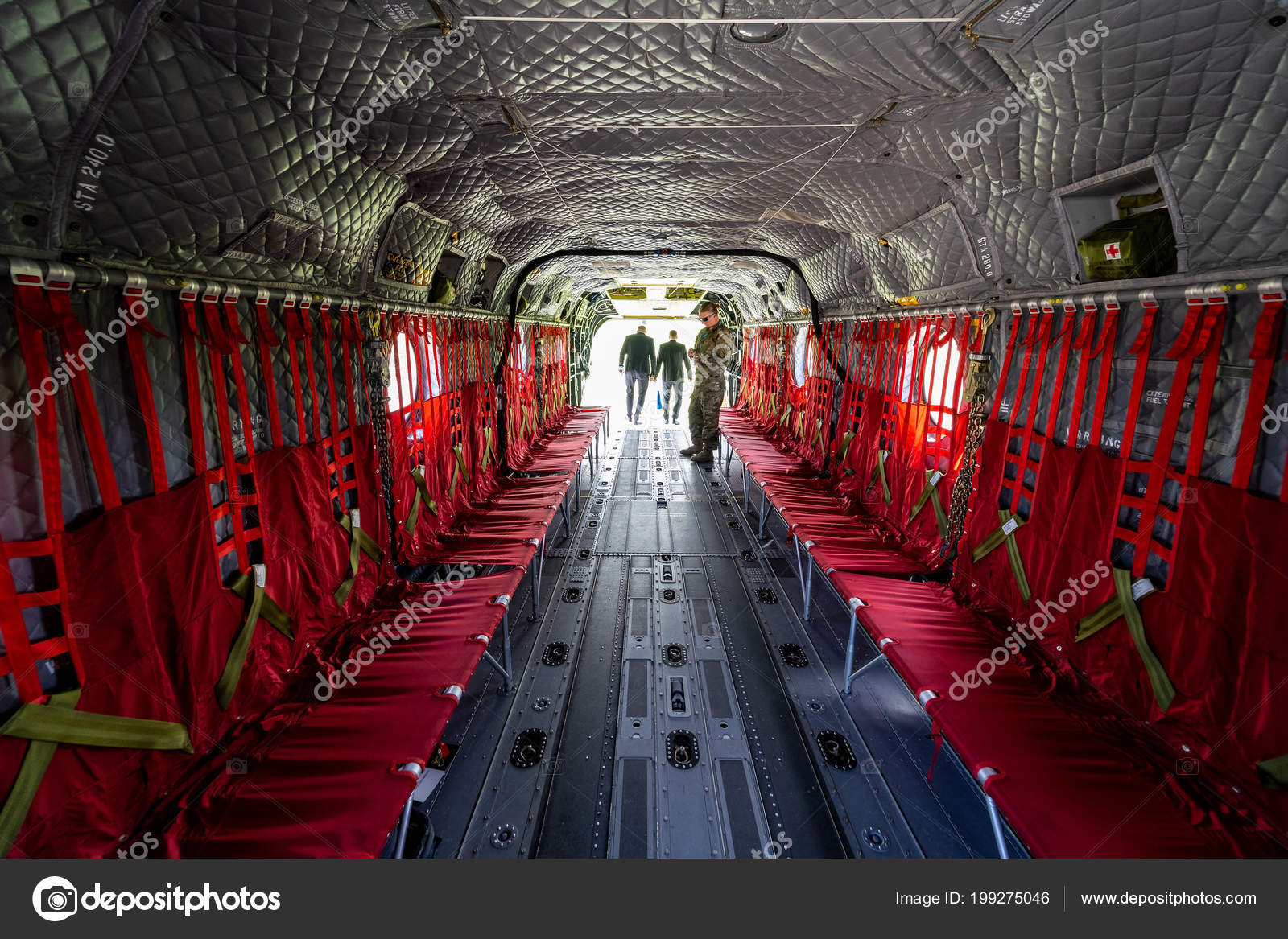 Berlín Alemania Abril 2018 Compartimento Carga Transporte Del Helicóptero Transporte — Foto ...