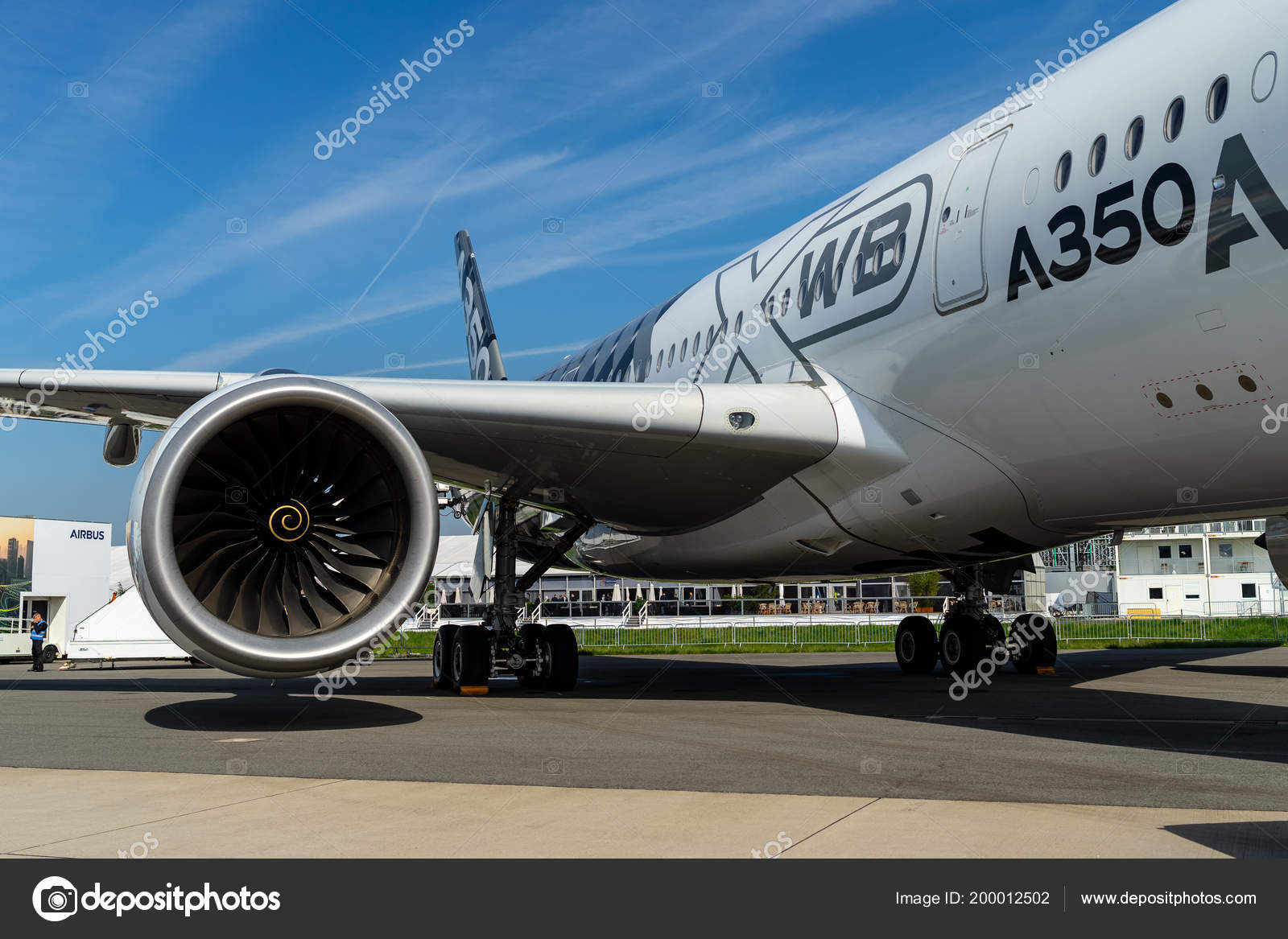 Berlin April 2018 Turbofan Engine Airbus A350 900 Xwb Exhibition ...