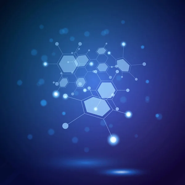 Molecules Chains Template Background Stock Vector Image by ©AnitaPonne ...