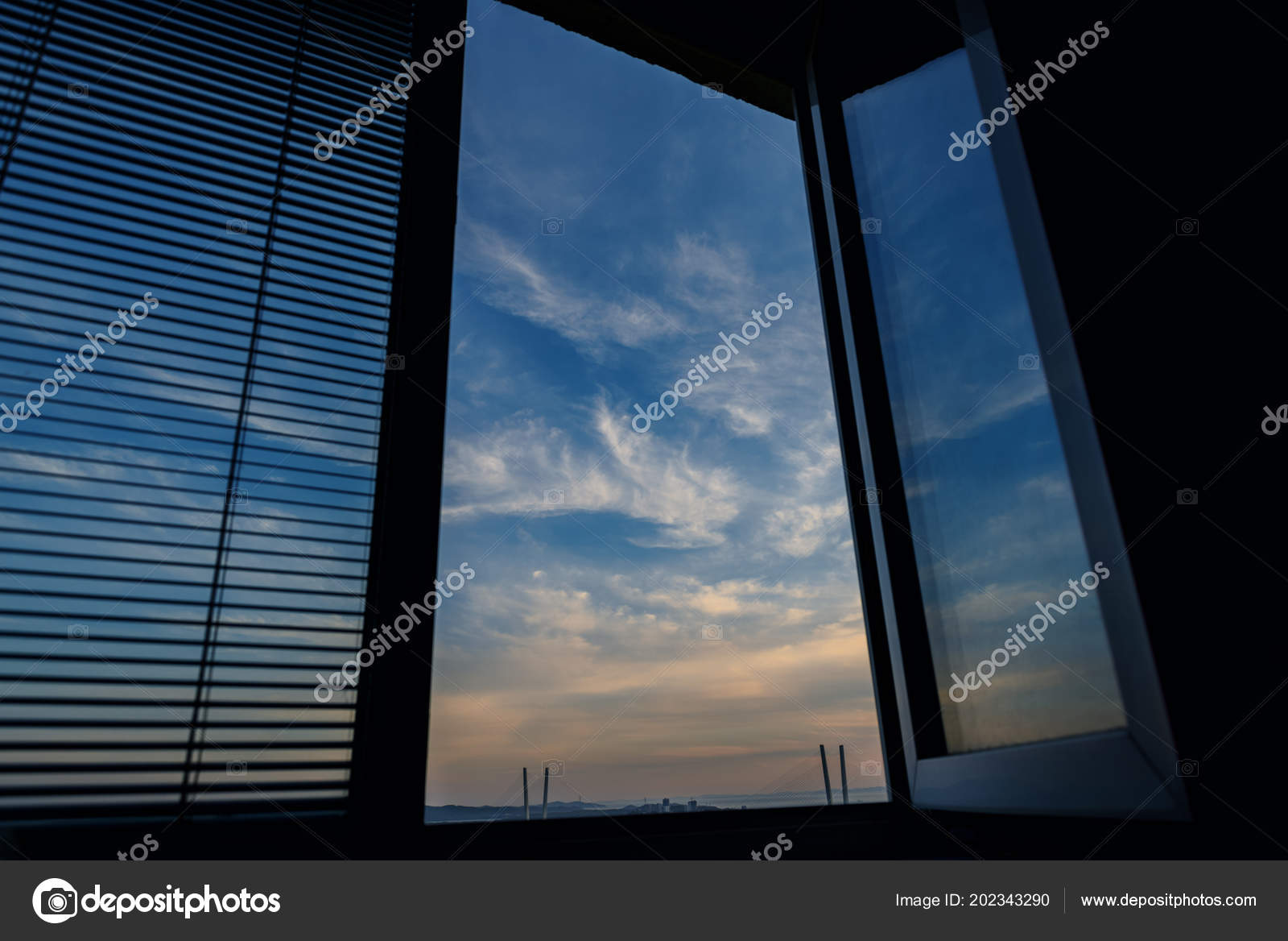Sunset Sky View Window Stock Photo by ©eevl 202343290