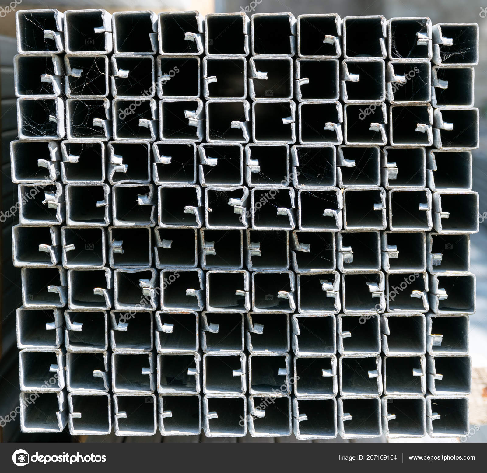 Bent Metal Profile Channel Stored Street — Stock Photo © eevl #207109164