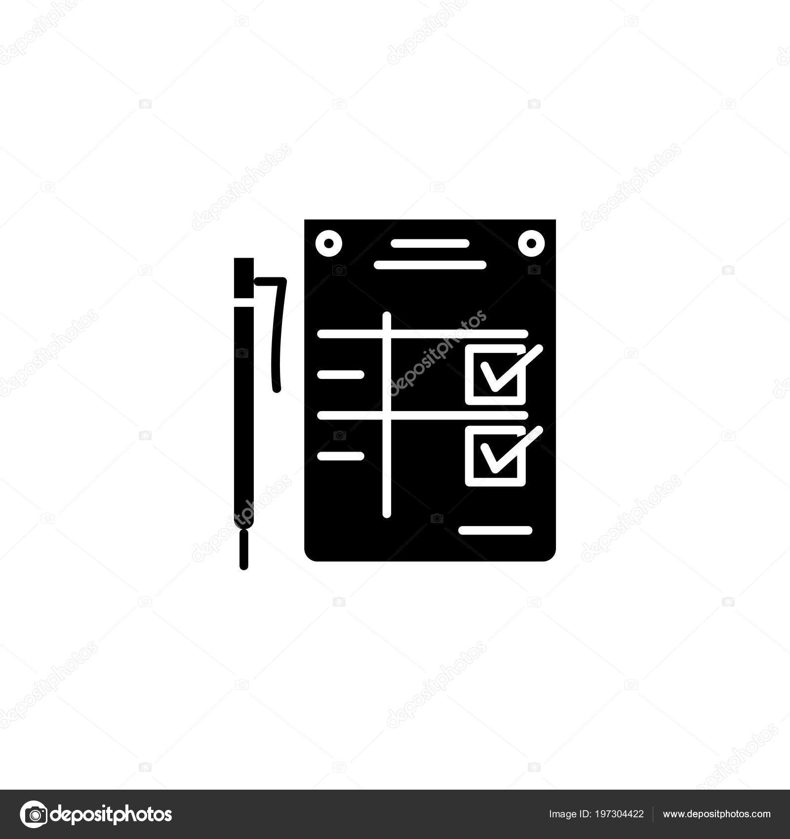 Completion statement black icon concept. Completion statement flat ... Completion statement black icon concept. Completion statement flat ...