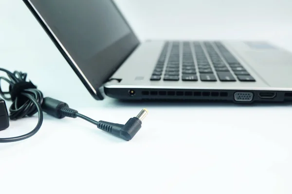 Plug Adapter Power Cord Charger Laptop Computer Wooden Floor Sun Stock ...