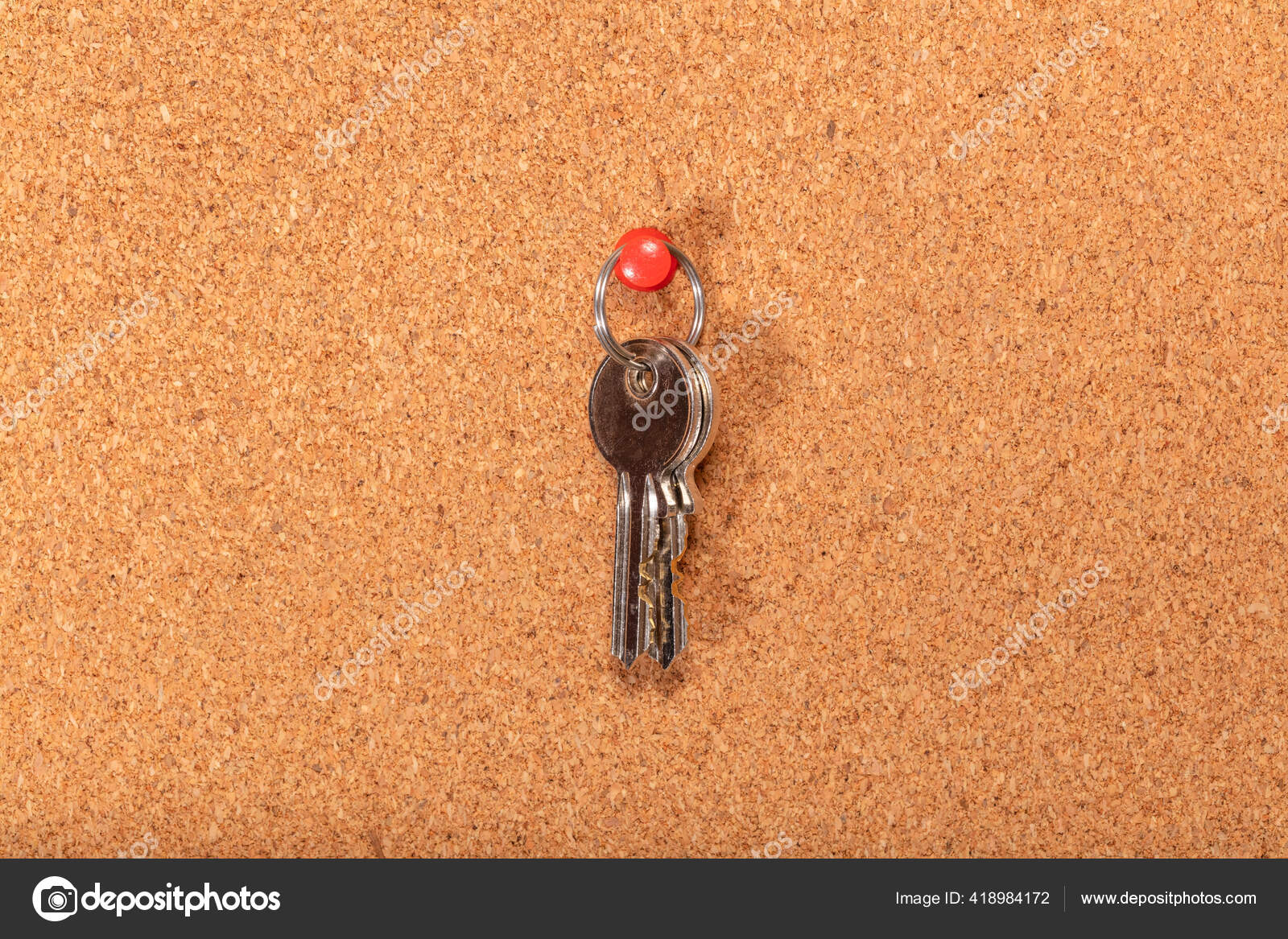 Keys Hanging Pin Empty Corkwood Notice Board Business Office Safety ...