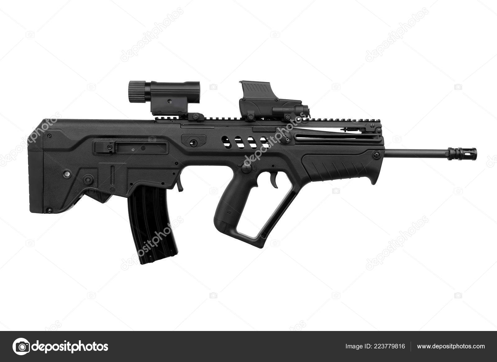 Gun Rifle Isolated White Background Stock Photo by ©4solidwork.gmail ...