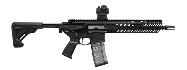 Senapan Otomatis Modern Diisolasi Pada Latar Belakang Putih — Foto Stok ...