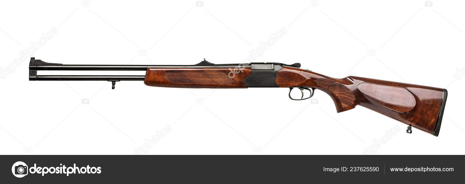 Double Barrel Hunting Rifle