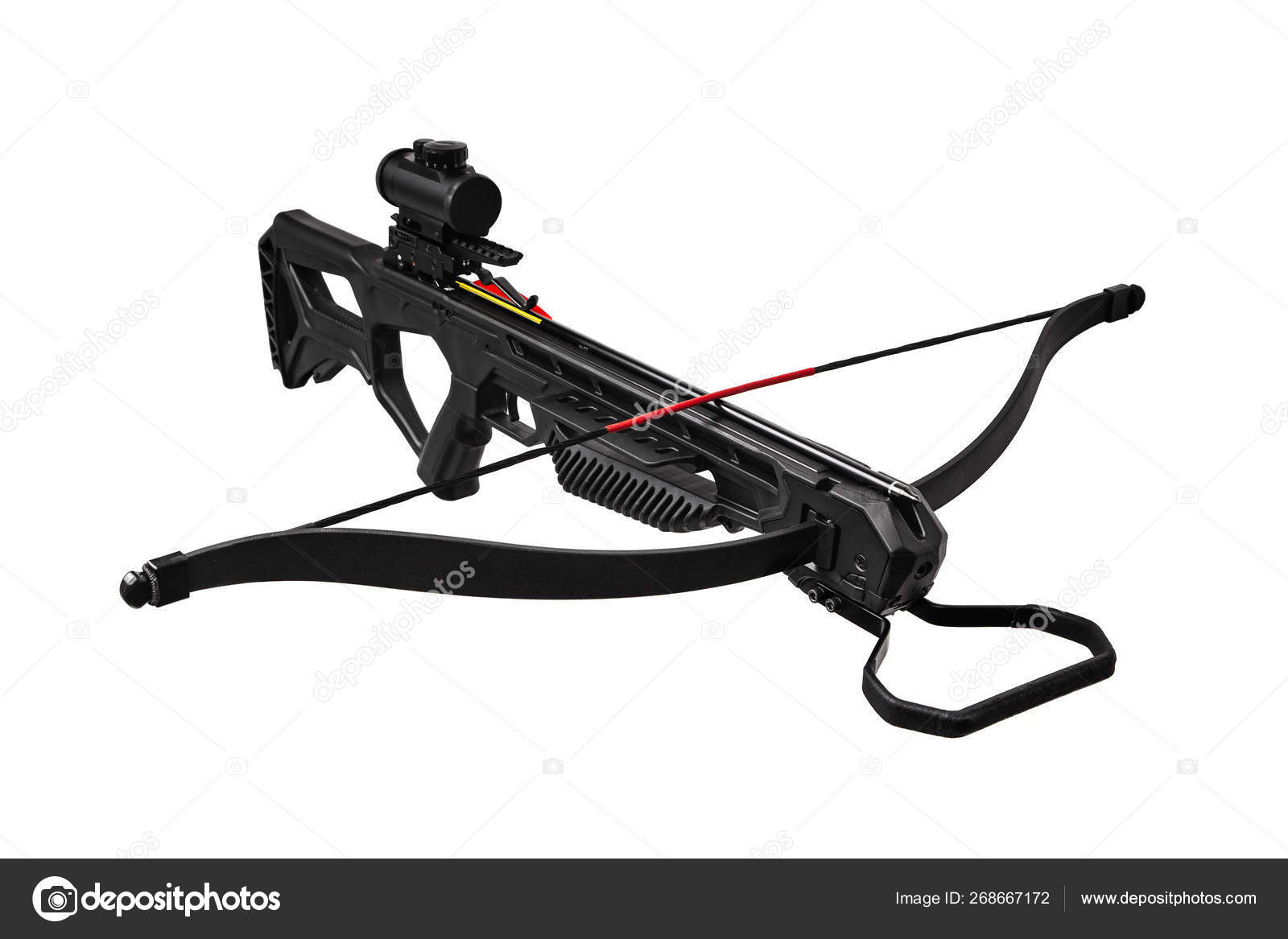 Modern crossbow isolate on white back. — Stock Photo © 4solidwork.gmail ...