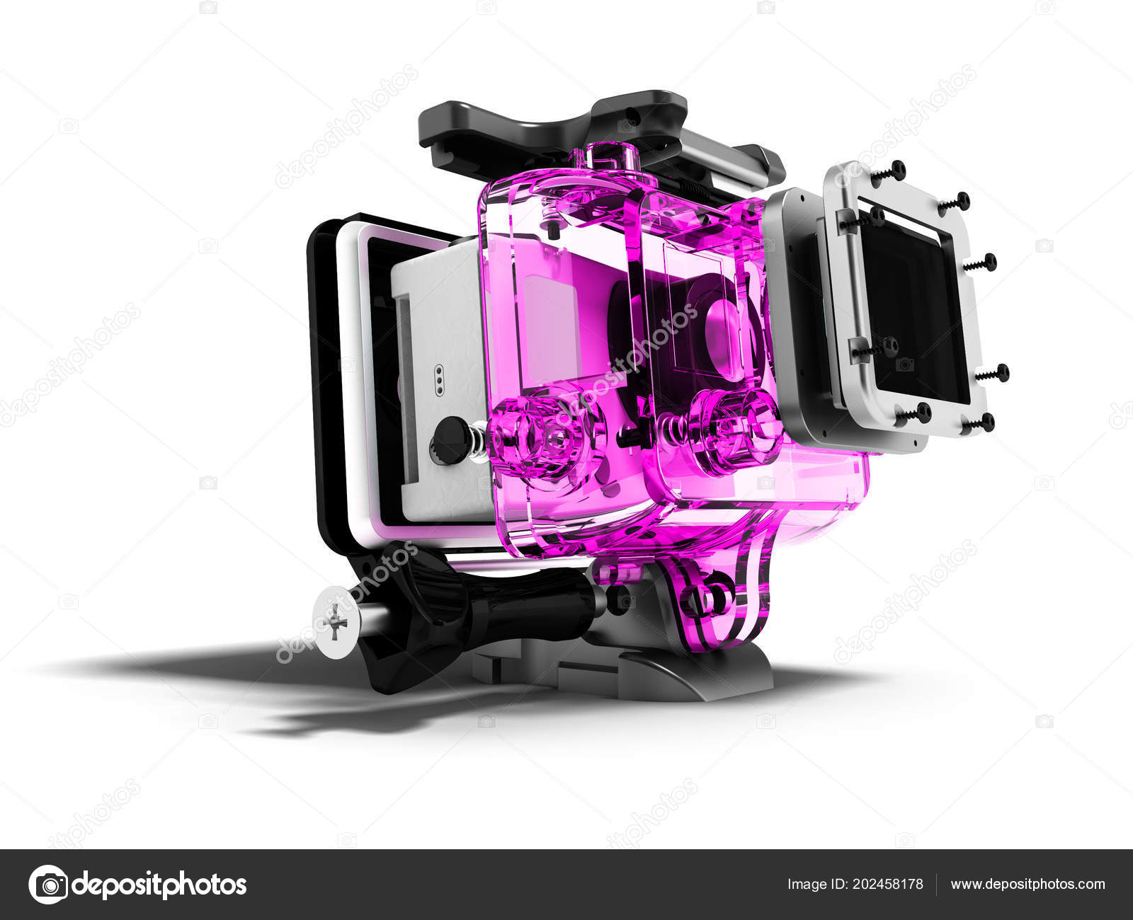 Modern Purple Casing White Camera Extreme Relaxation Dismantled Render ...
