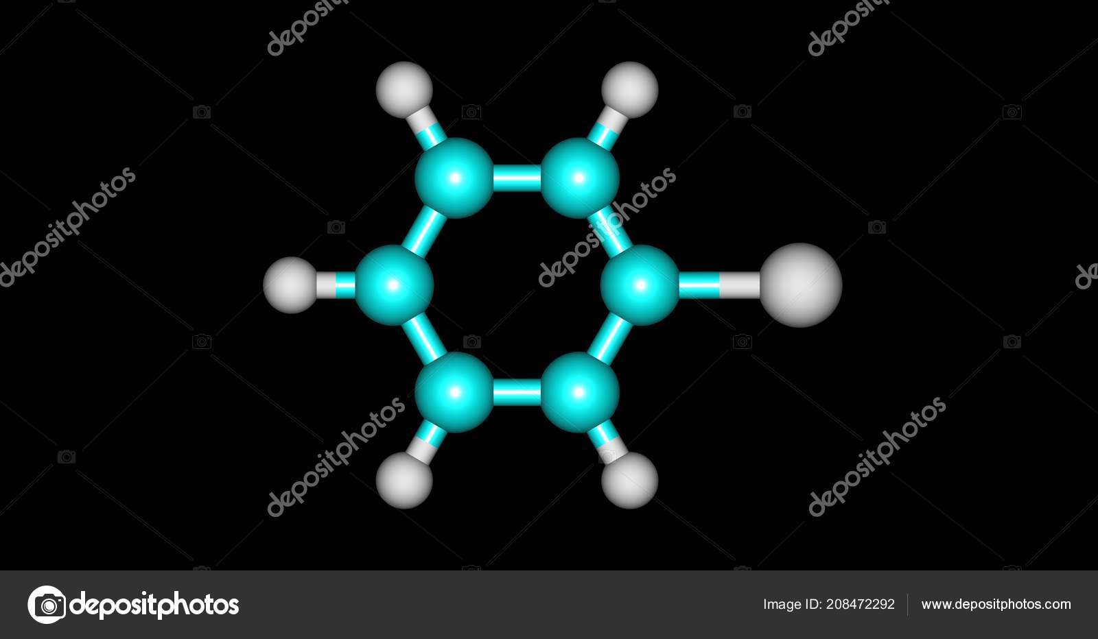 Clorobenceno Compuesto Orgánico Aromático Con Fórmula Química C6H5Cl ...