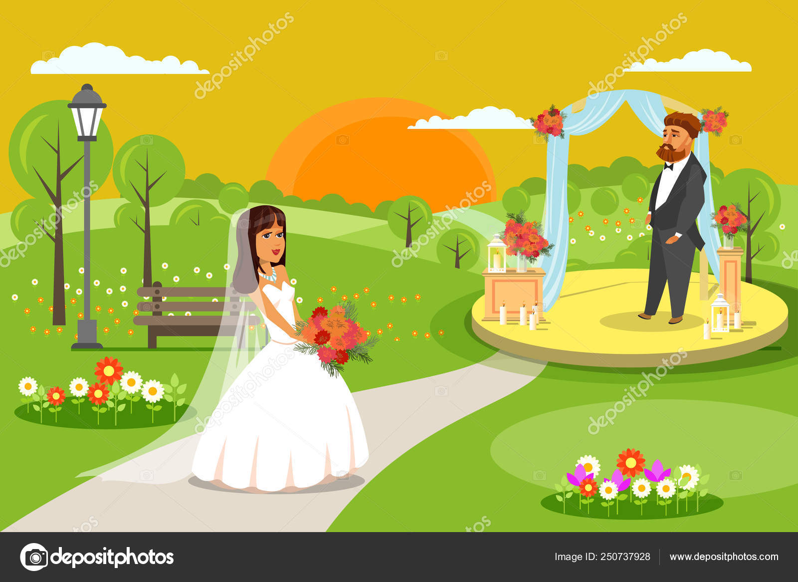 Wedding Party Illustration