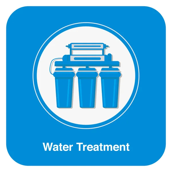 Water Filtration Poster Flat Template with Text Stock Vector by ...