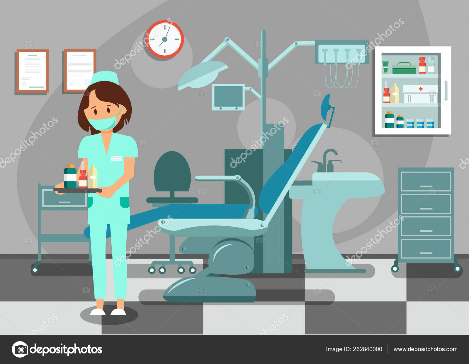 Dental Assistant Cartoon