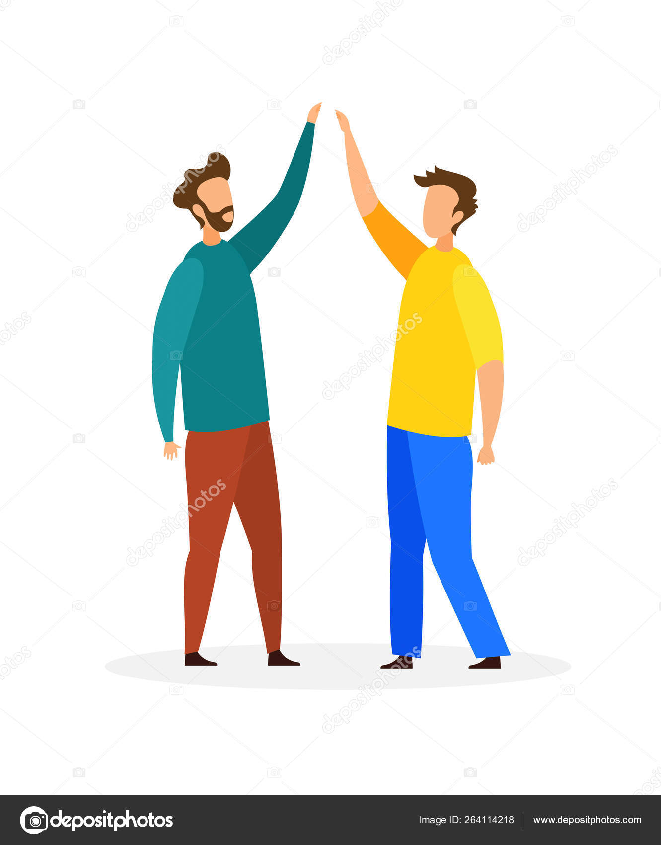 High Five Hands Cartoon