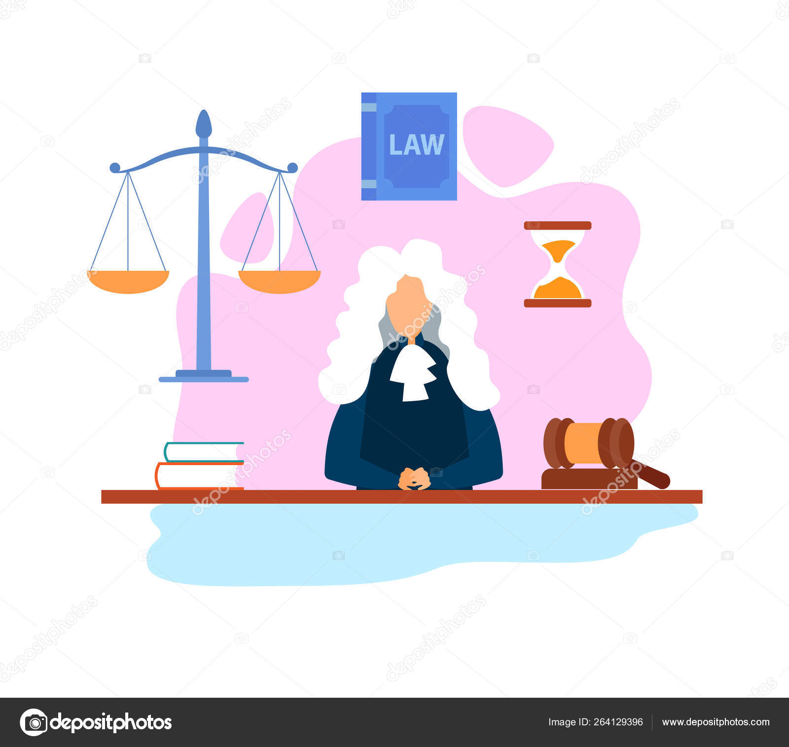 Gerichtssaal Richter Clipart