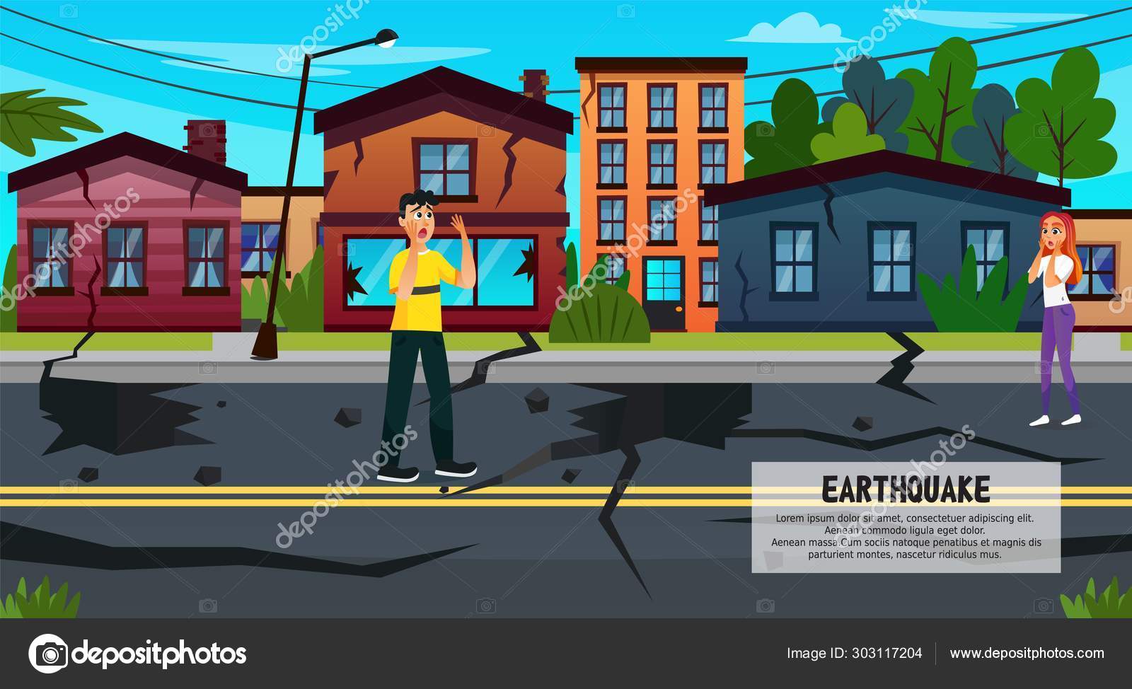 Earthquake Cartoon Picture