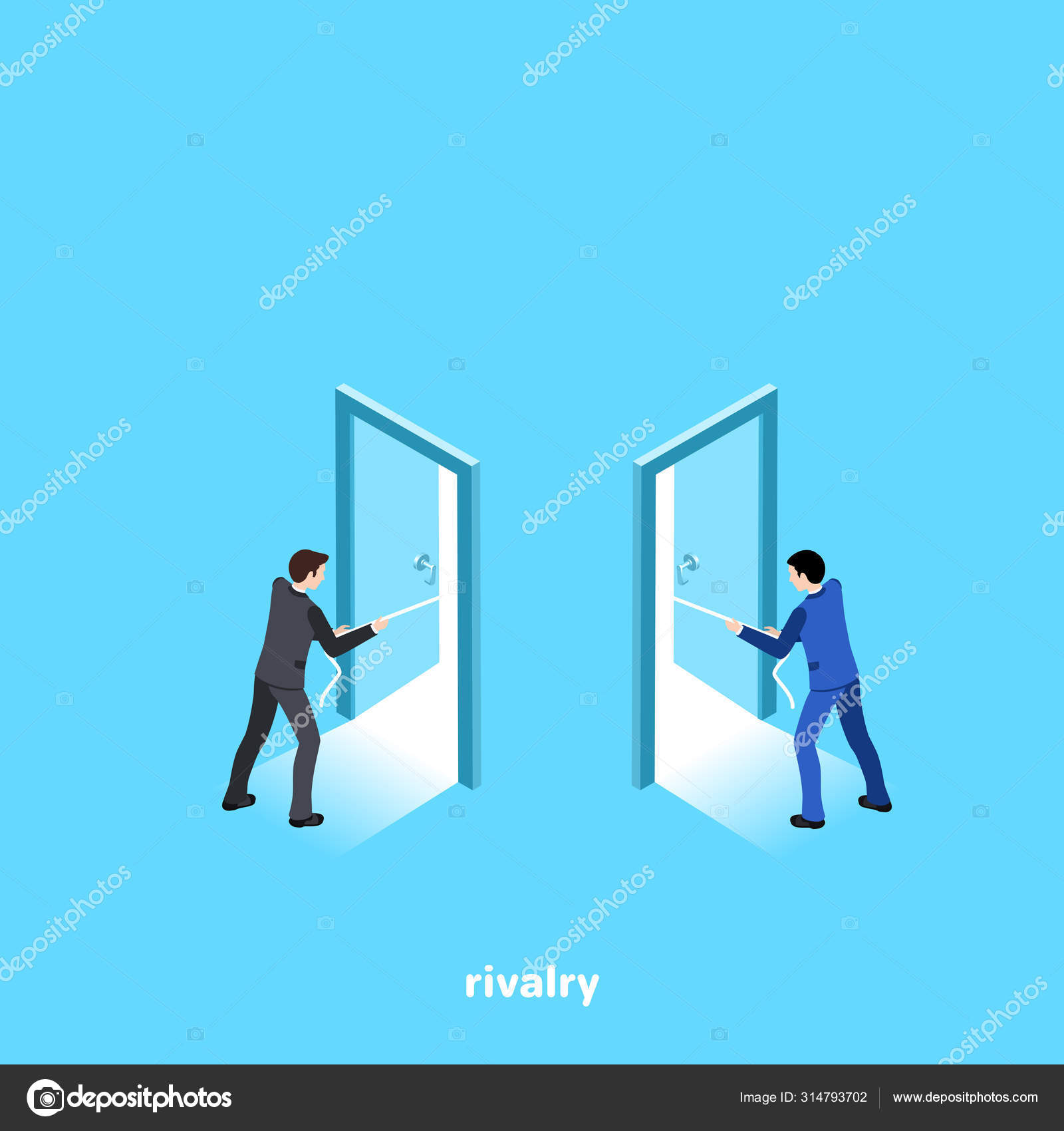 Person Pulling Door Open