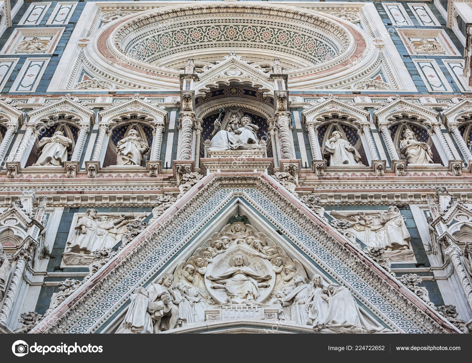 Florence Italy July 3Rd 2015 Incredible Detail Sculpture Artwork Duomo ...