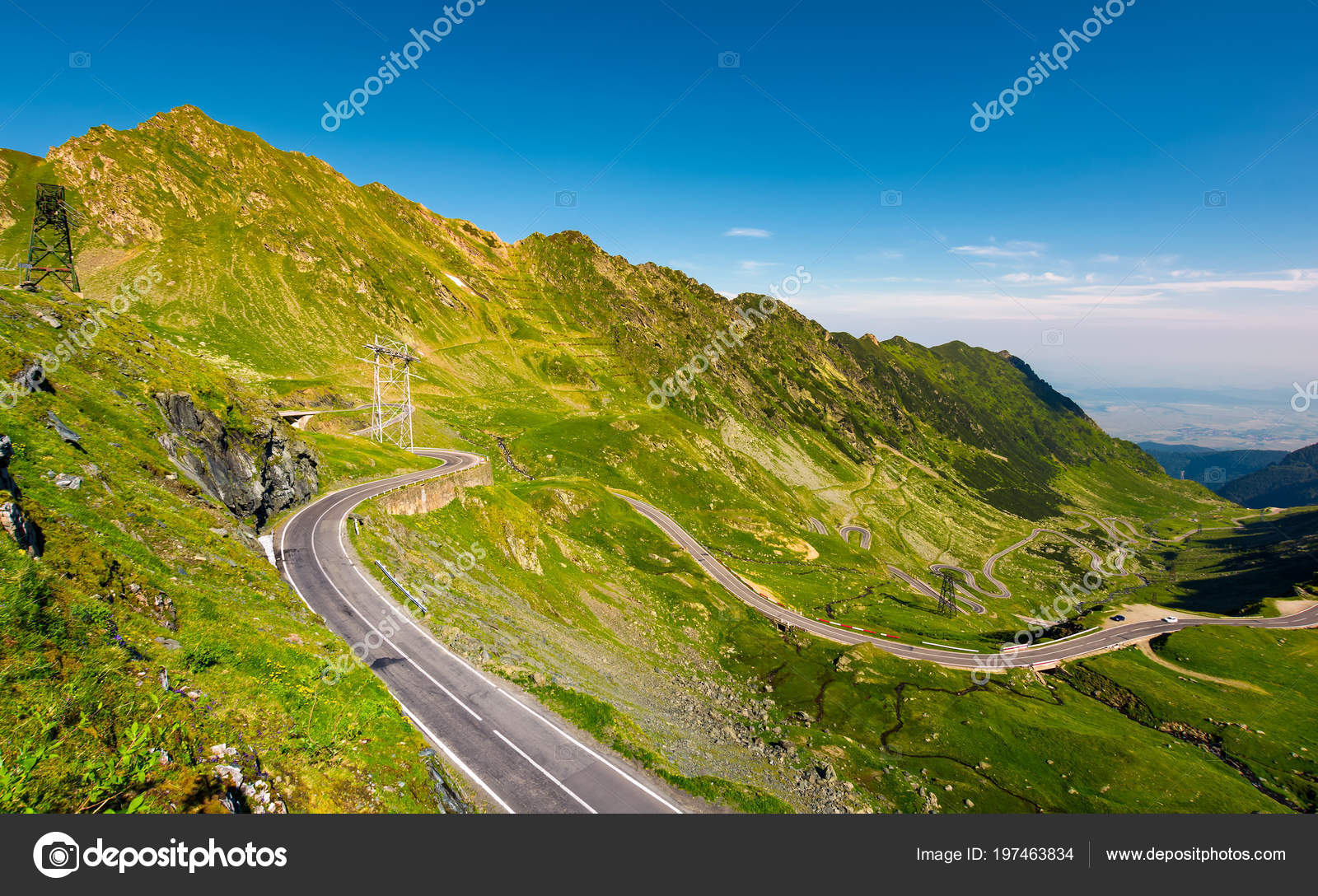Transfagarasan Road Serpentine Valley Beautiful Transportation Scenery ...