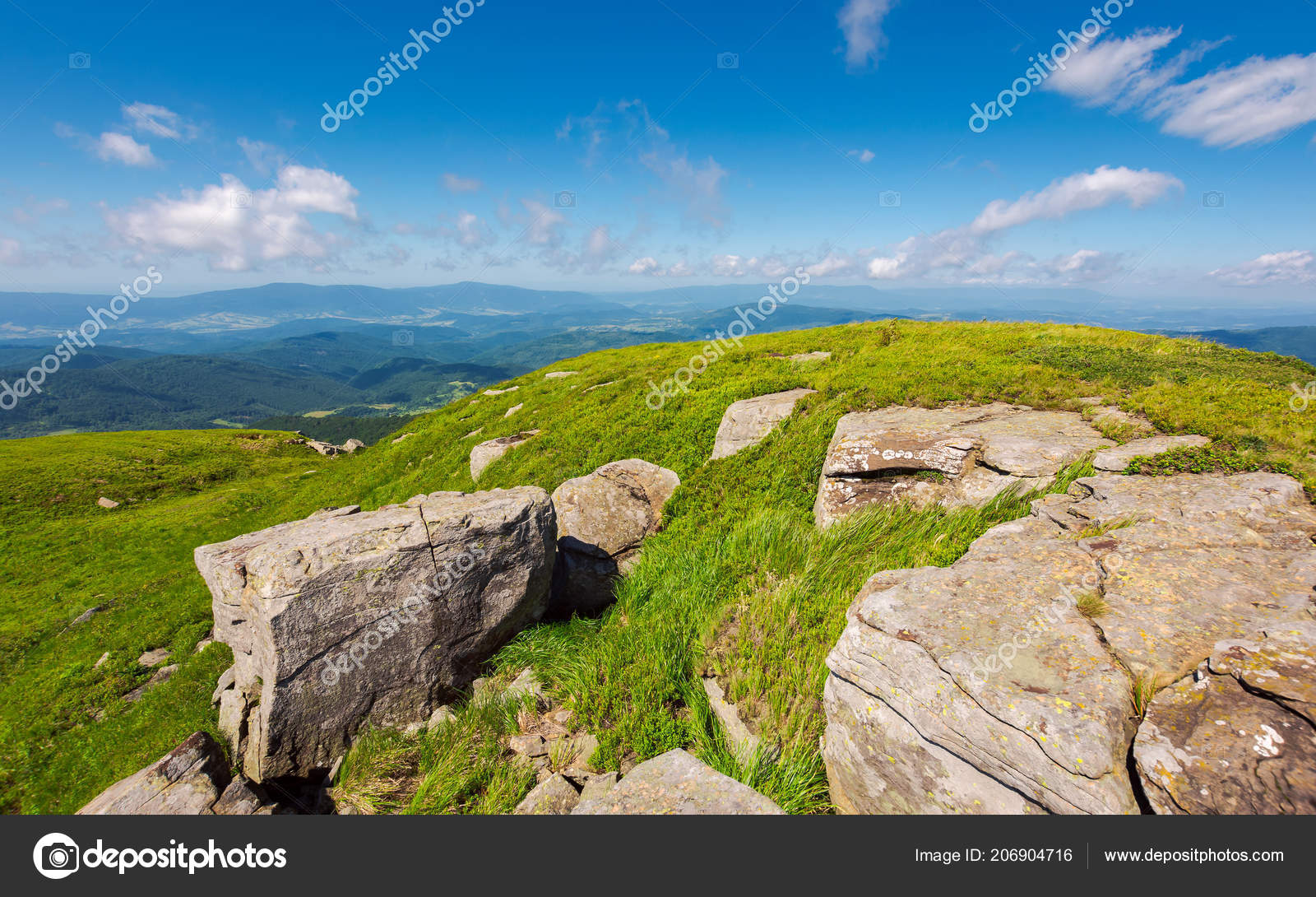 Rocky Grassy Landscape