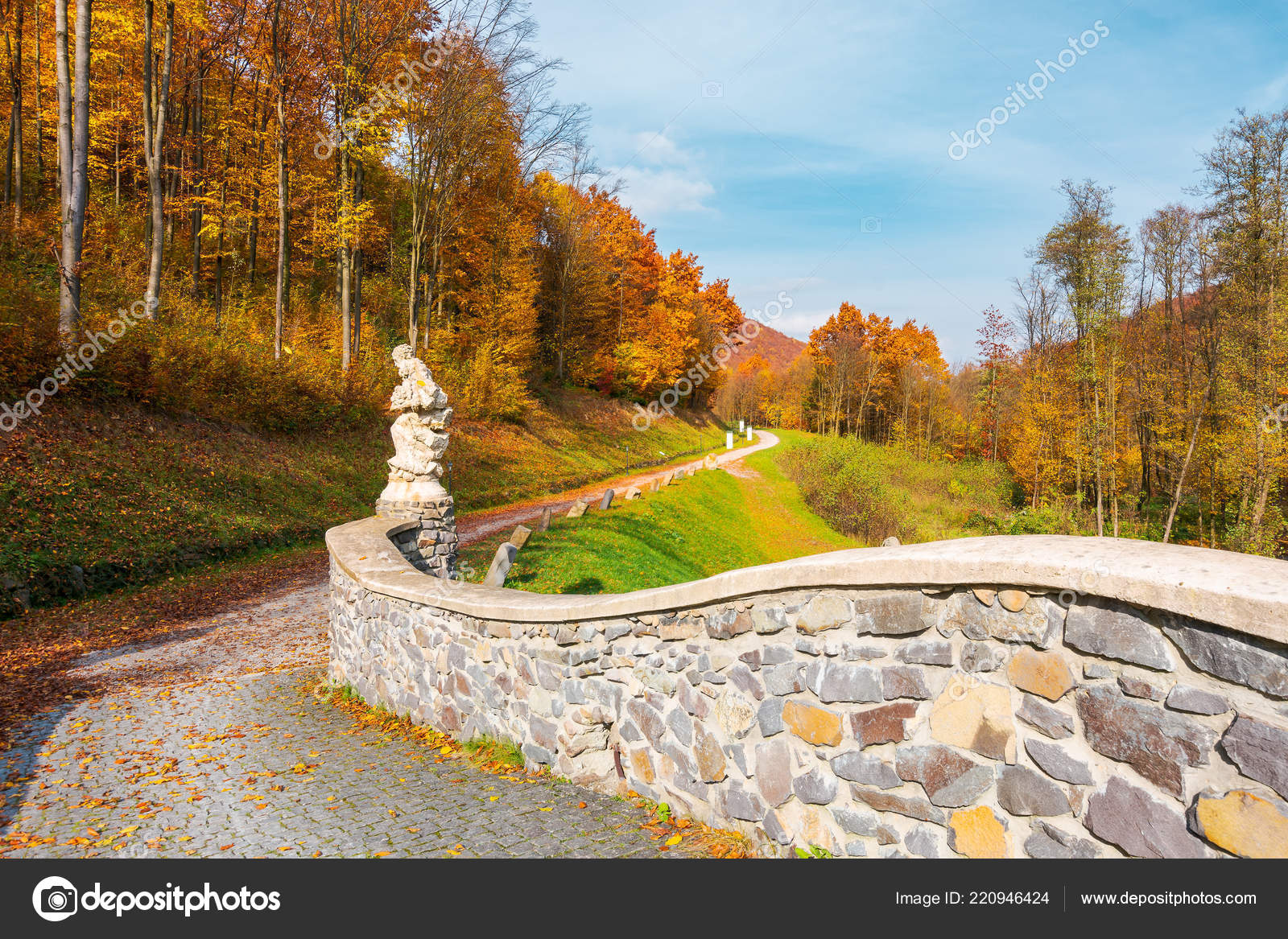 Stone Forest Bridge Autumn
