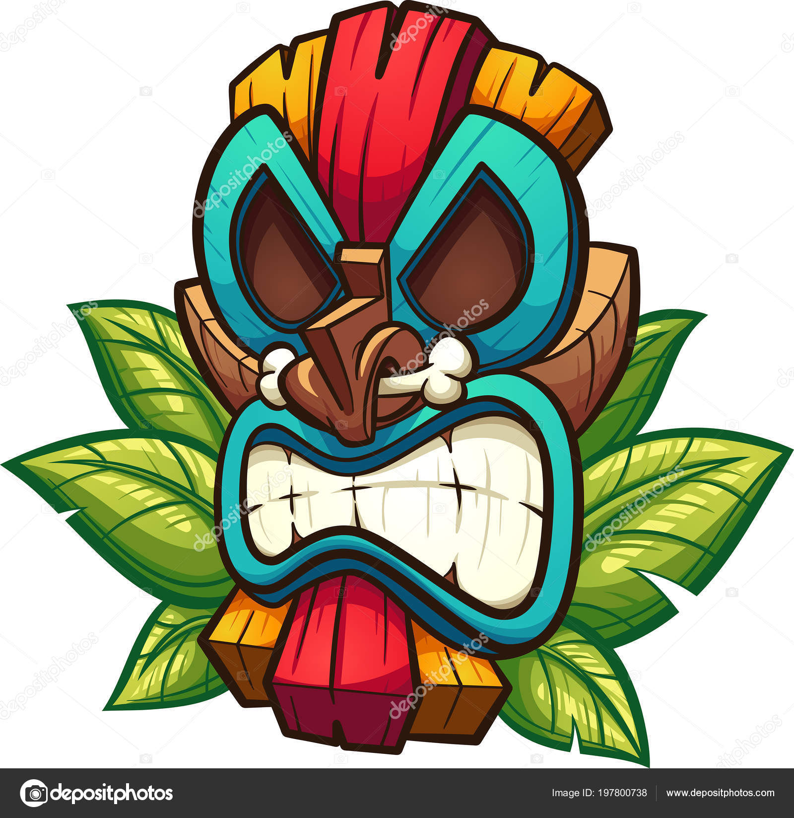 Tiki Mask Clipart