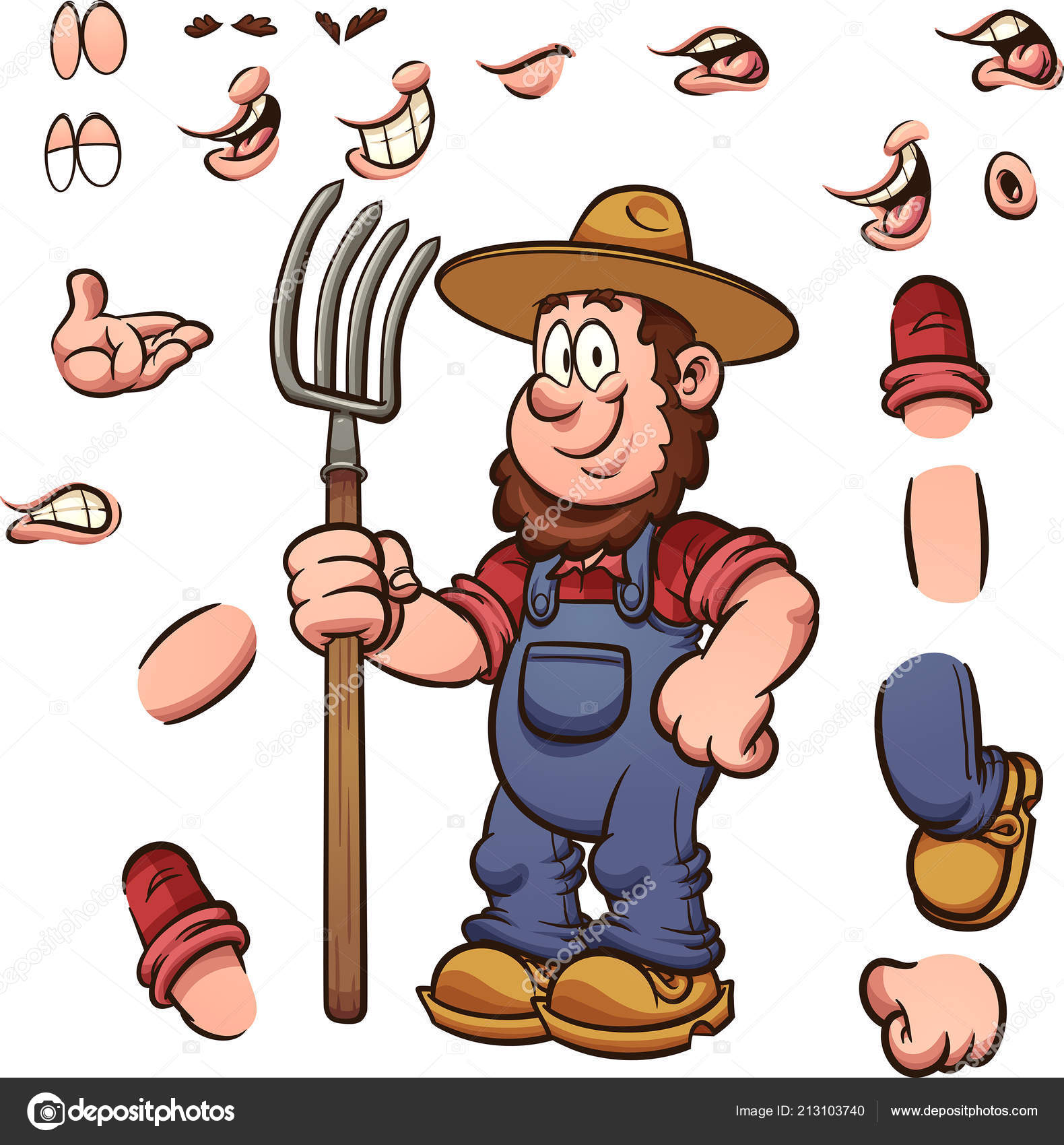 Mean Farmer Cartoon