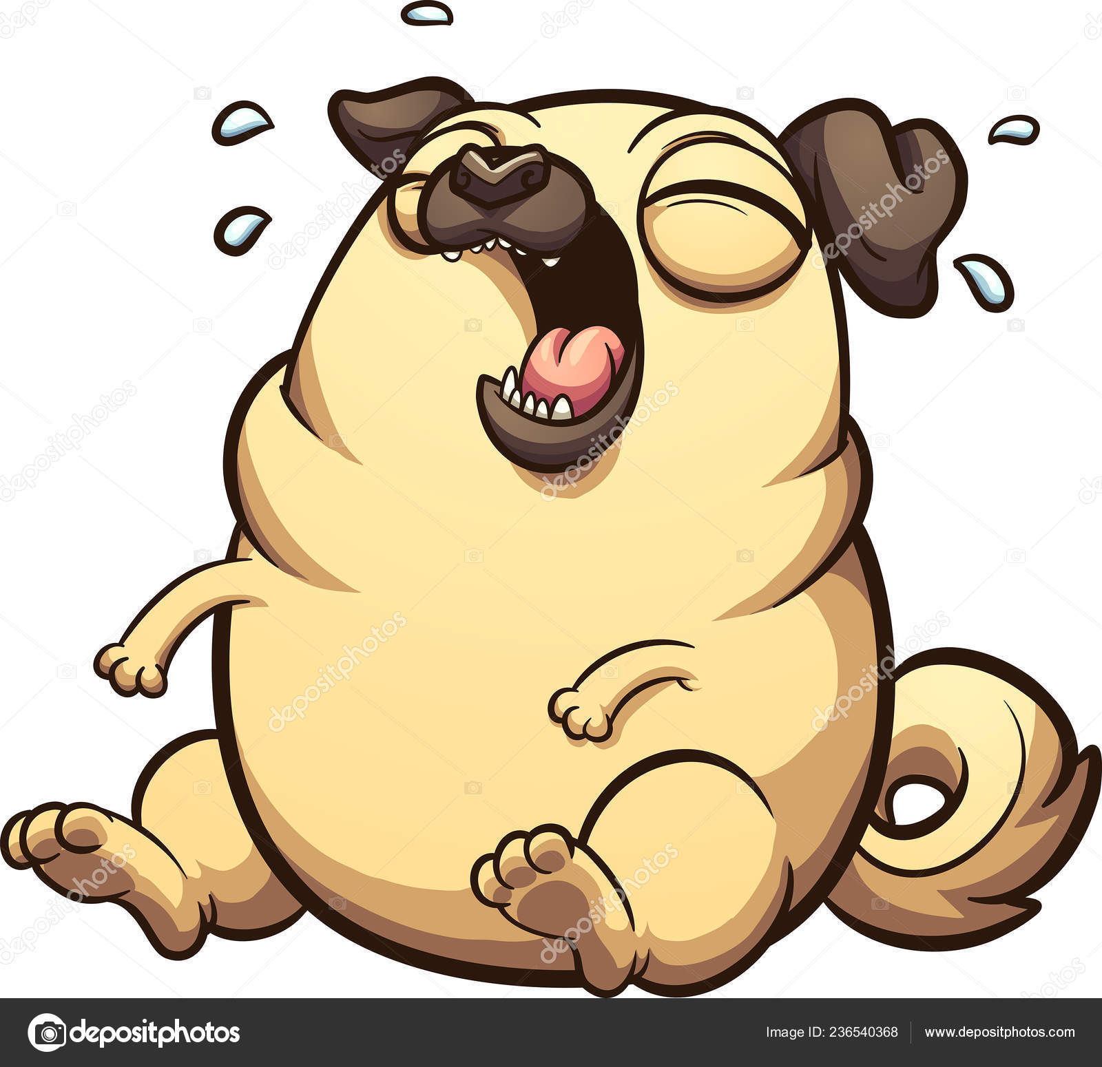 Lustiger Dicker Tier Cartoon