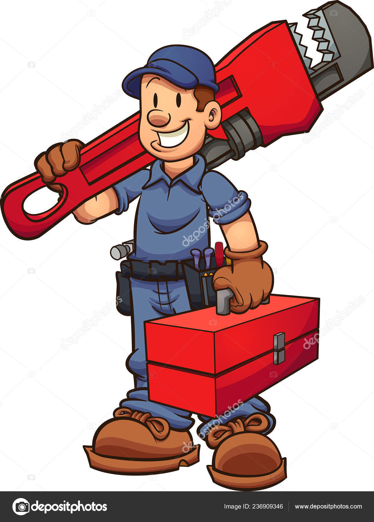 Instalator Desene Animate Cheie Supradimensionată Parte Cutie ...