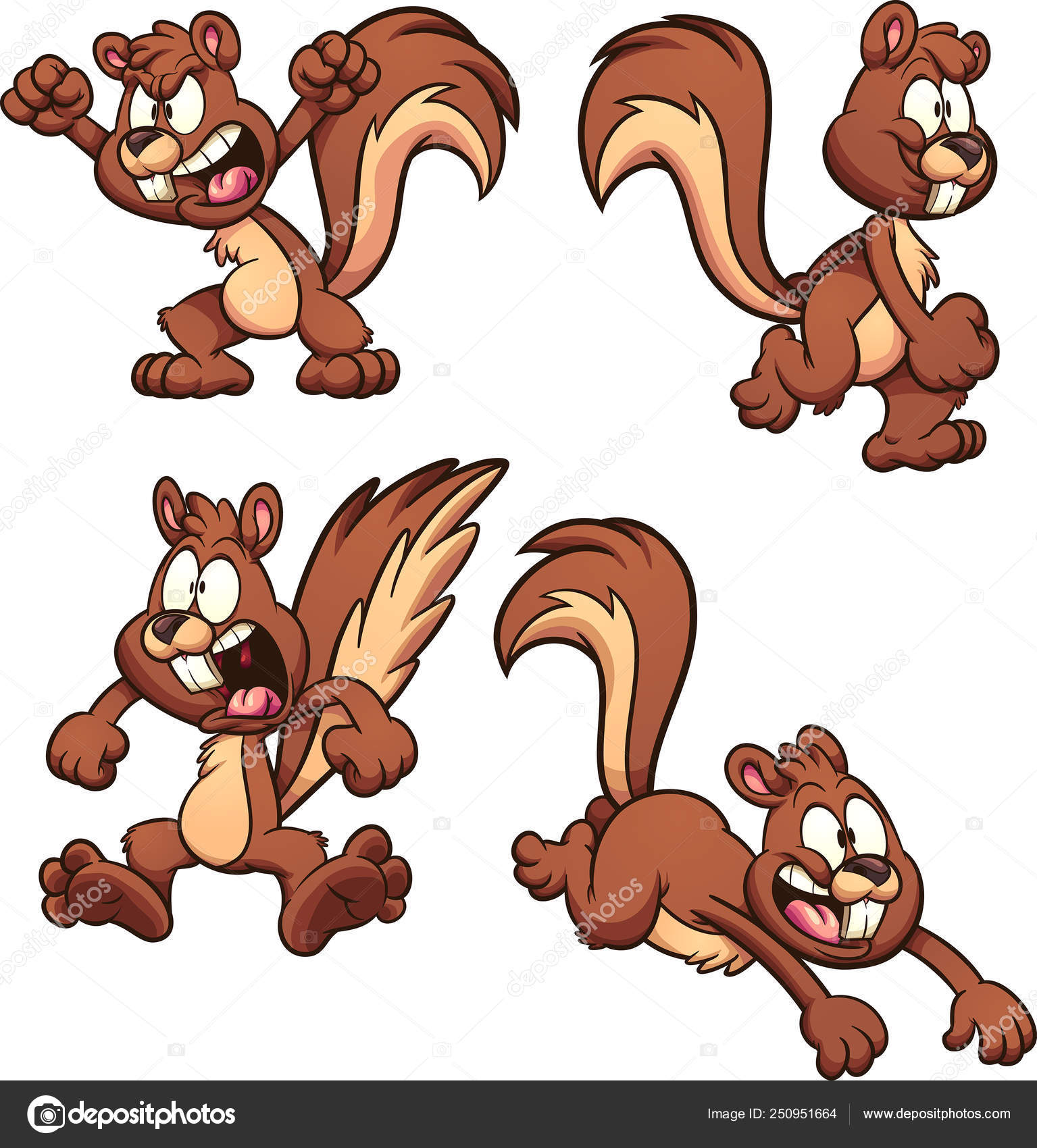 Evil Squirrels Clipart
