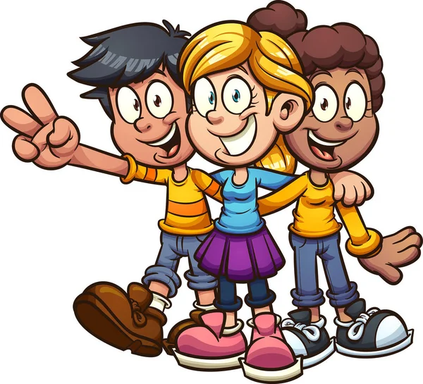 Three friends cartoon Vector Art Stock Images | Depositphotos