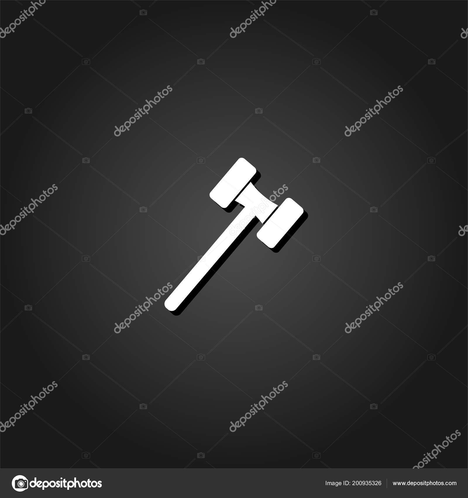 Mallet icon flat. Stock Vector by ©artludaart 200935326