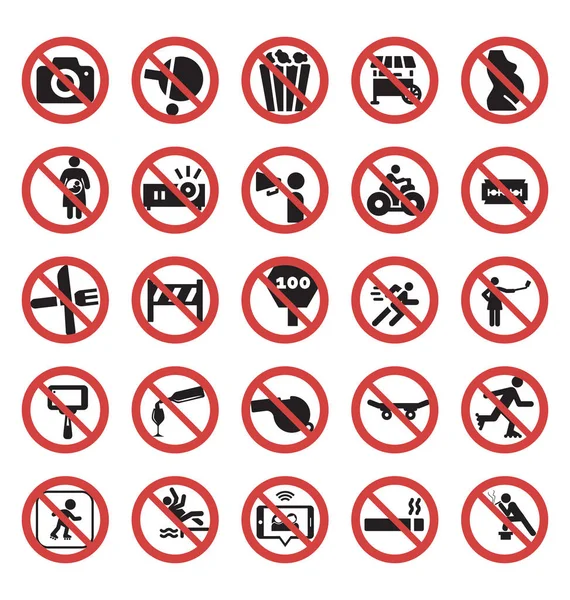 Forbidden signs set Stock Vector Image by ©romvo79 #11361648