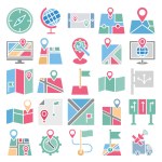 Location and destination icons Stock Vector Image by ©Nevada31 #9713616