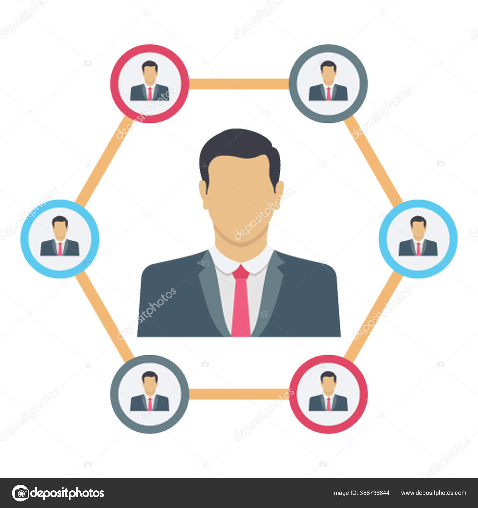 Team Leader Vector Icon Which Can Easily Modify Edit Stock Vector by ...