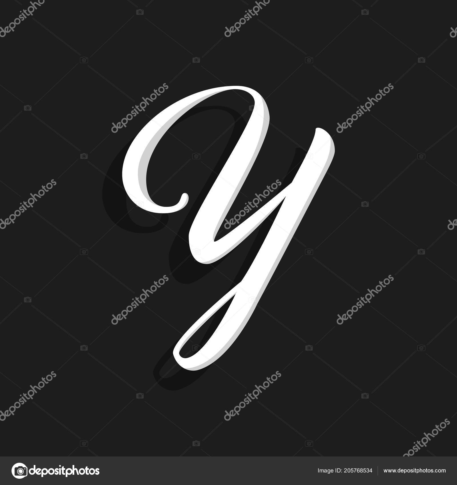 Fancy Cursive Letter Y