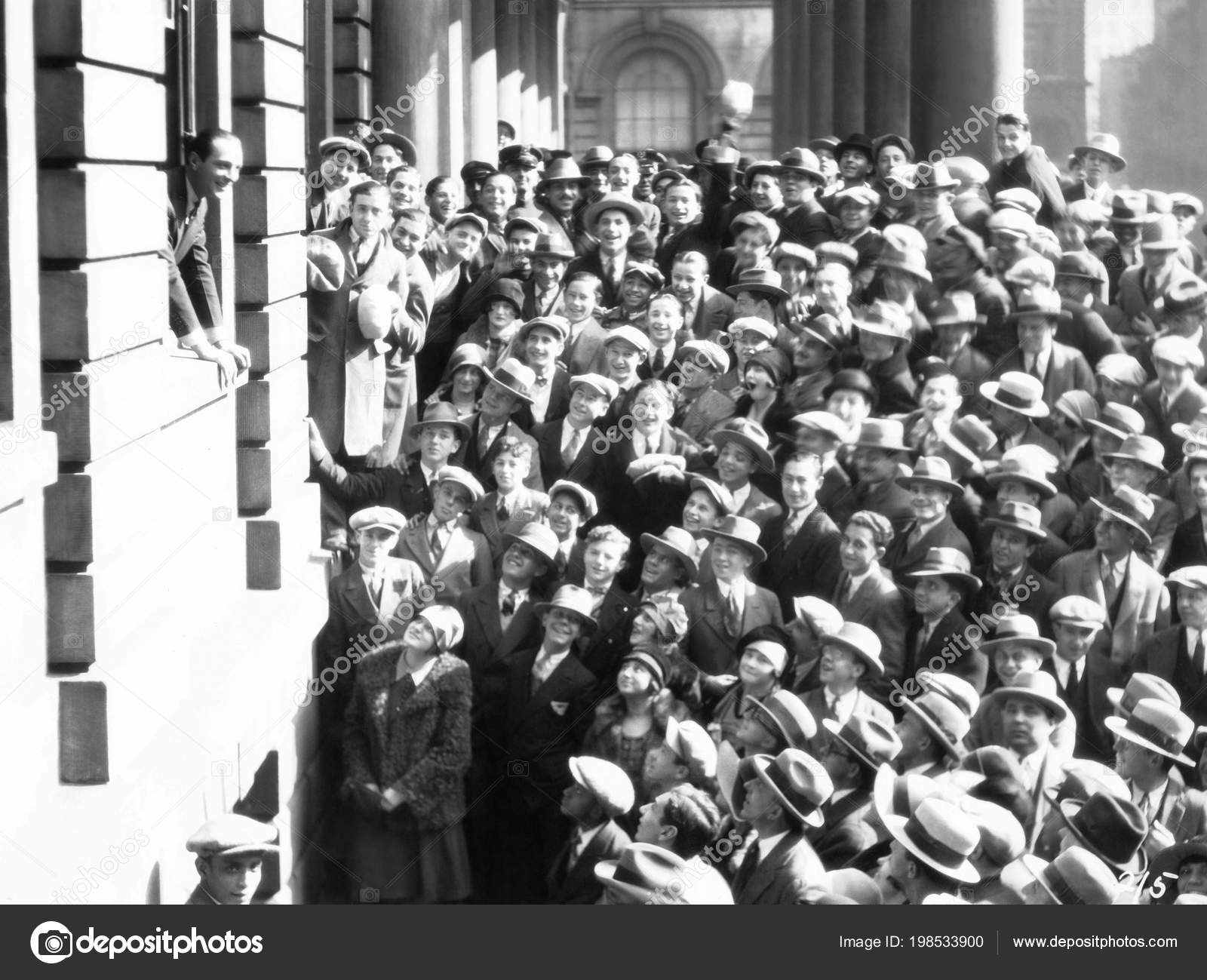 Crowd Gathering Hear Good News — Stock Photo © everett225 #198533900