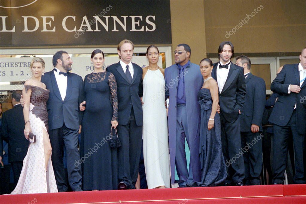 El elenco de MATRIX (Carrie-Anne Moss, Hugo Weaving, Laurence Fishburne ...