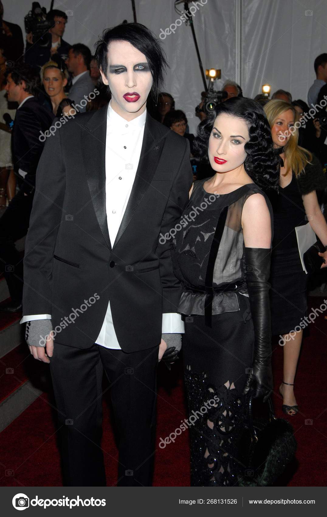 Marilyn Manson E Dita Von Teese Dita Von Teese, Marilyn Manson, 2005,